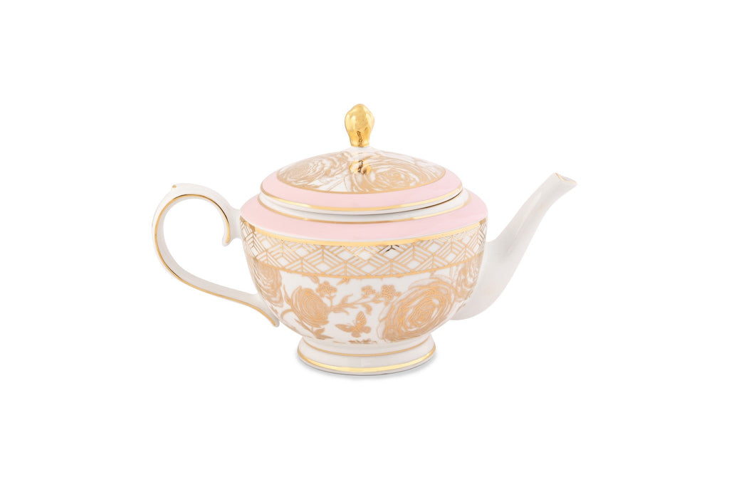 Hitkari Porcelain Mimosa Tea Set of 24 | Luxury Tea Cup saucer with El ...